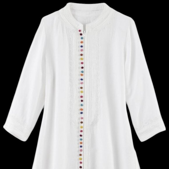 Soft Surroundings | Tops | Soft Surroundings Linen Rainbow Desert ...